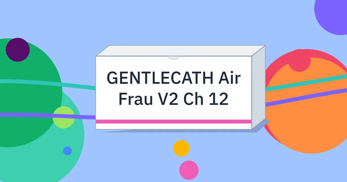 Symbolbild: Packung mit der Aufschrift GENTLECATH Air Frau V2 Ch 12 (PZN 18490482) – Verfügbarkeit und Bezug in Apotheken in Frankfurt am Main