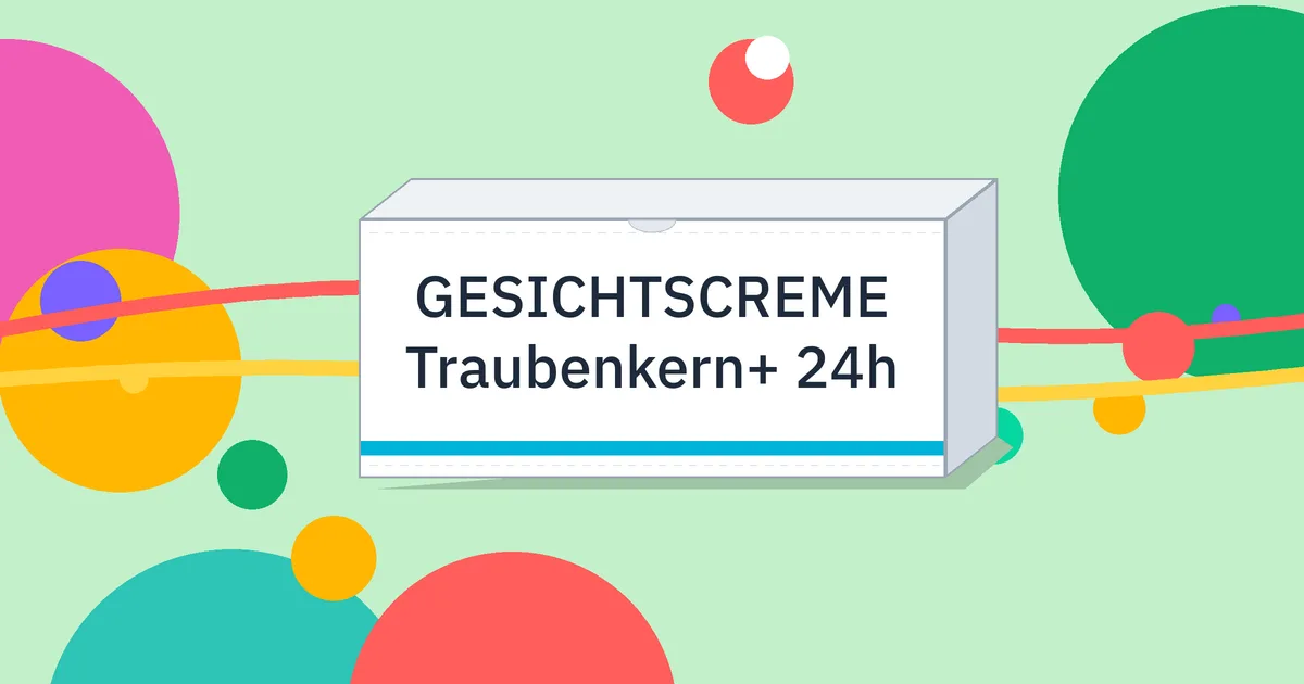 Symbolbild: Packung mit der Aufschrift GESICHTSCREME Traubenkern+ 24h (PZN 20203024) – Verfügbarkeit und Bezug in Apotheken in Frankfurt am Main