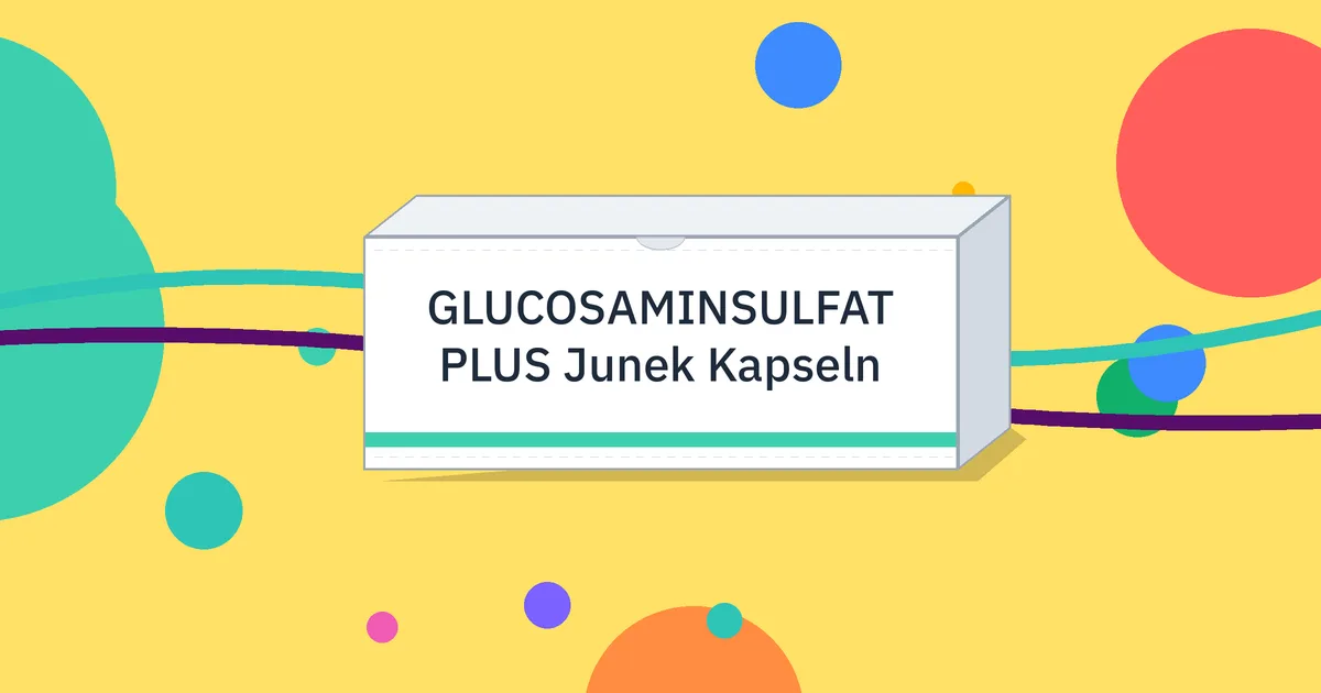 Symbolbild: Packung mit der Aufschrift GLUCOSAMINSULFAT PLUS Junek Kapseln (PZN 00137532) – Verfügbarkeit und Bezug in Apotheken in Frankfurt am Main