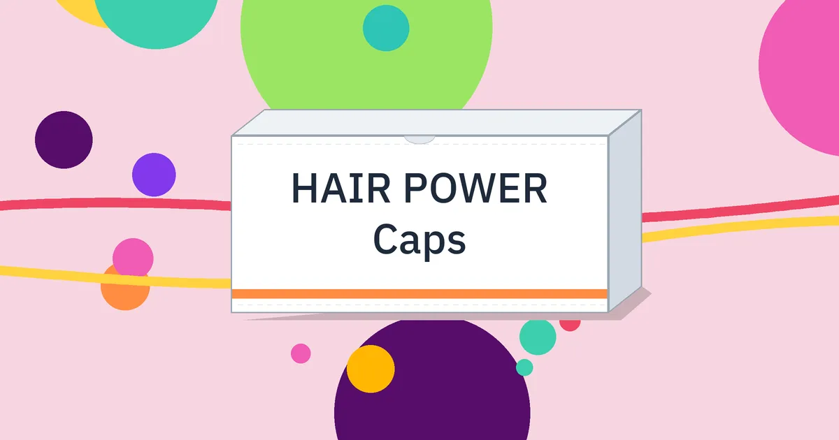 Symbolbild: Packung mit der Aufschrift HAIR POWER Caps (PZN 15810874) – Verfügbarkeit und Bezug in Apotheken in Frankfurt am Main
