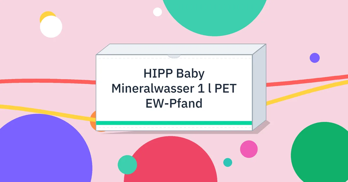 Symbolbild: Packung mit der Aufschrift HIPP Baby Mineralwasser 1 l PET EW-Pfand (PZN 14339009) – Verfügbarkeit und Bezug in Apotheken in Frankfurt am Main