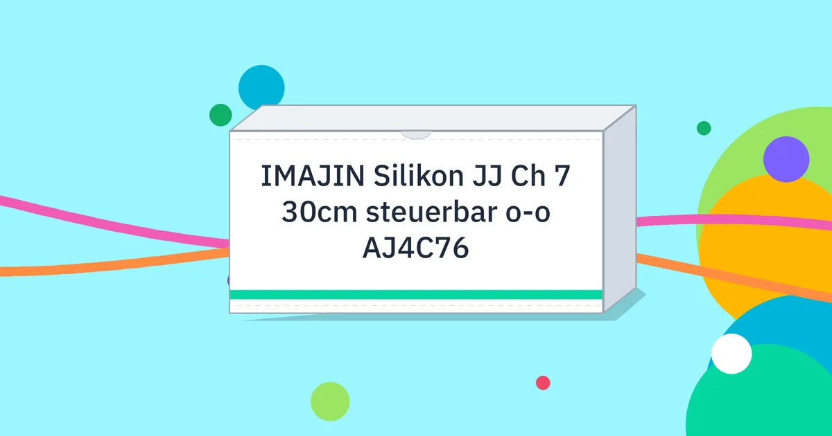 Symbolbild: Packung mit der Aufschrift IMAJIN Silikon JJ Ch 7 30cm steuerbar o-o AJ4C76 (PZN 17509400) – Verfügbarkeit und Bezug in Apotheken in Frankfurt am Main