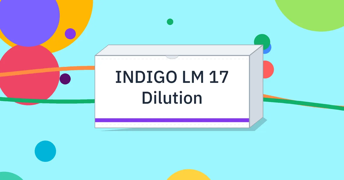 Symbolbild: Packung mit der Aufschrift INDIGO LM 17 Dilution (PZN 13559594) – Verfügbarkeit und Bezug in Apotheken in Frankfurt am Main