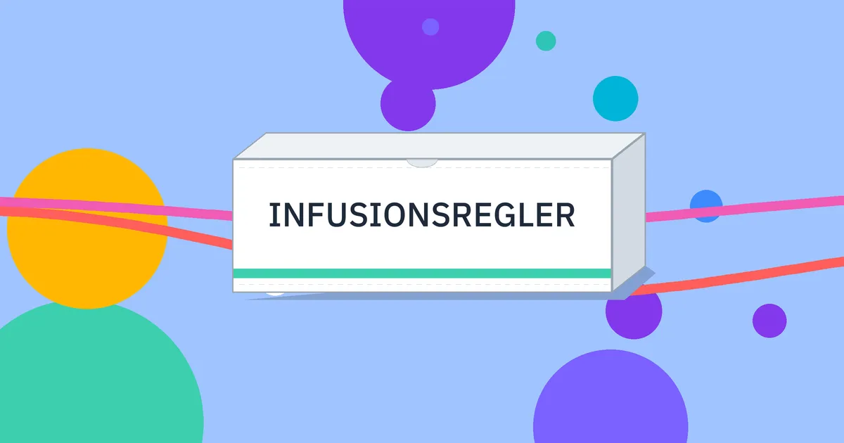 Symbolbild: Packung mit der Aufschrift INFUSIONSREGLER (PZN 16130199) – Verfügbarkeit und Bezug in Apotheken in Frankfurt am Main