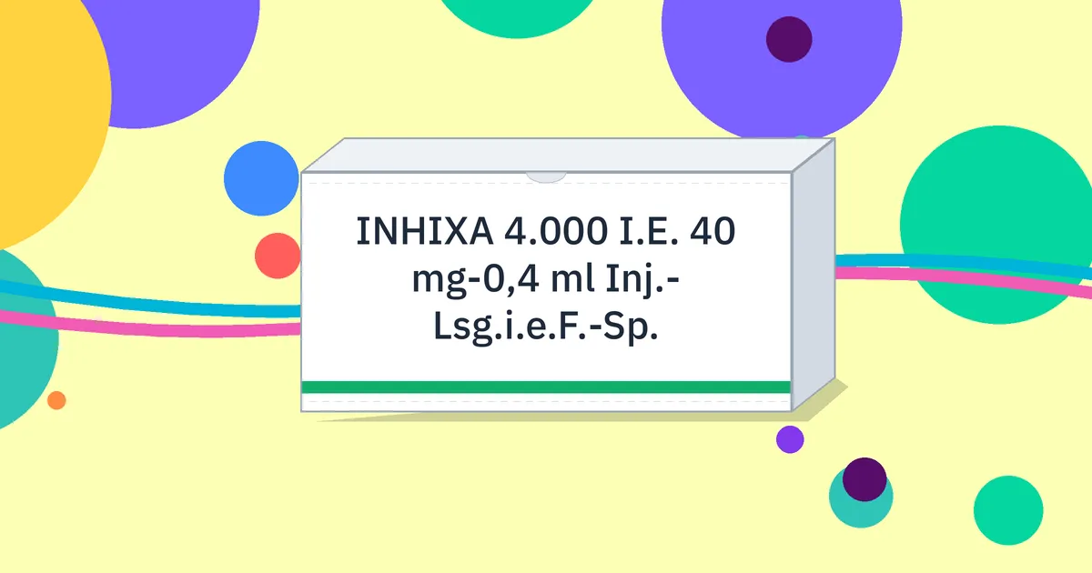 Symbolbild: Packung mit der Aufschrift INHIXA 4.000 I.E. 40 mg-0,4 ml Inj.-Lsg.i.e.F.-Sp. (PZN 16850597) – Verfügbarkeit und Bezug in Apotheken in Frankfurt am Main