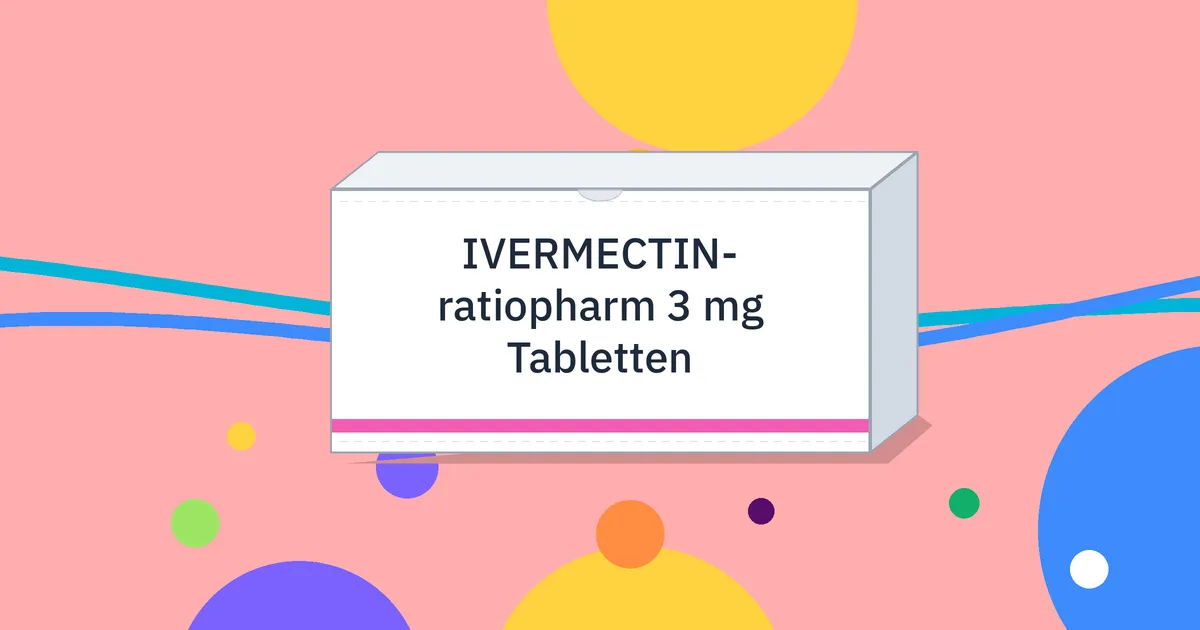 Symbolbild: Packung mit der Aufschrift IVERMECTIN-ratiopharm 3 mg Tabletten (PZN 19976146) – Verfügbarkeit und Bezug in Apotheken in Frankfurt am Main
