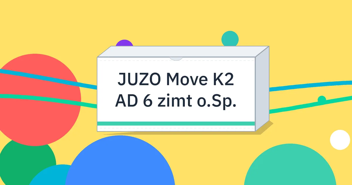 Symbolbild: Packung mit der Aufschrift JUZO Move K2 AD 6 zimt o.Sp. (PZN 18507857) – Verfügbarkeit und Bezug in Apotheken in Frankfurt am Main
