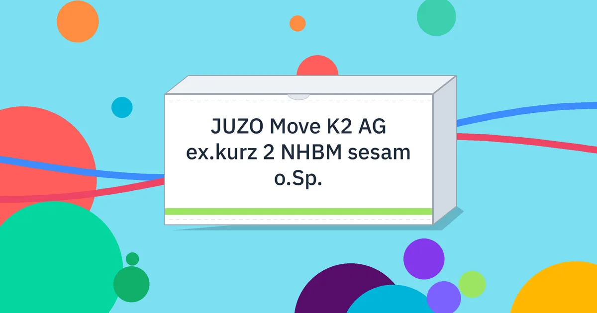 Symbolbild: Packung mit der Aufschrift JUZO Move K2 AG ex.kurz 2 NHBM sesam o.Sp. (PZN 18533240) – Verfügbarkeit und Bezug in Apotheken in Frankfurt am Main