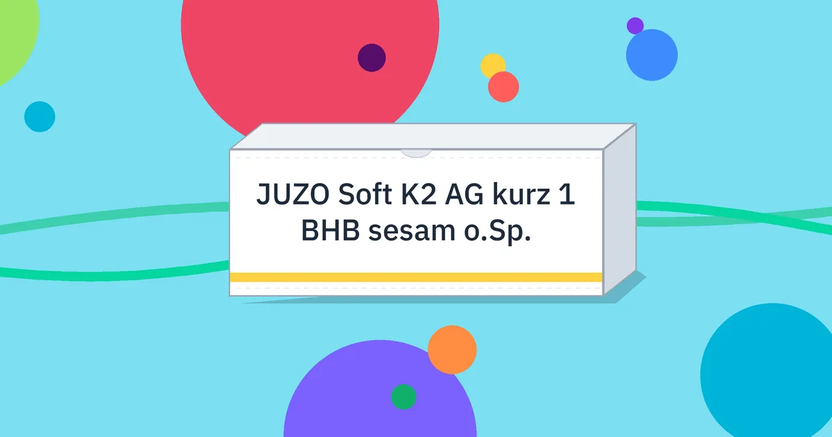 Symbolbild: Packung mit der Aufschrift JUZO Soft K2 AG kurz 1 BHB sesam o.Sp. (PZN 14826761) – Verfügbarkeit und Bezug in Apotheken in Frankfurt am Main