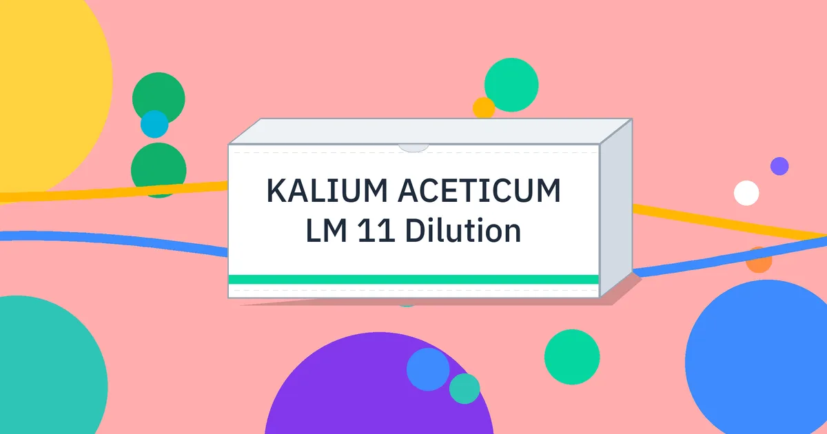 Symbolbild: Packung mit der Aufschrift KALIUM ACETICUM LM 11 Dilution (PZN 12916572) – Verfügbarkeit und Bezug in Apotheken in Frankfurt am Main