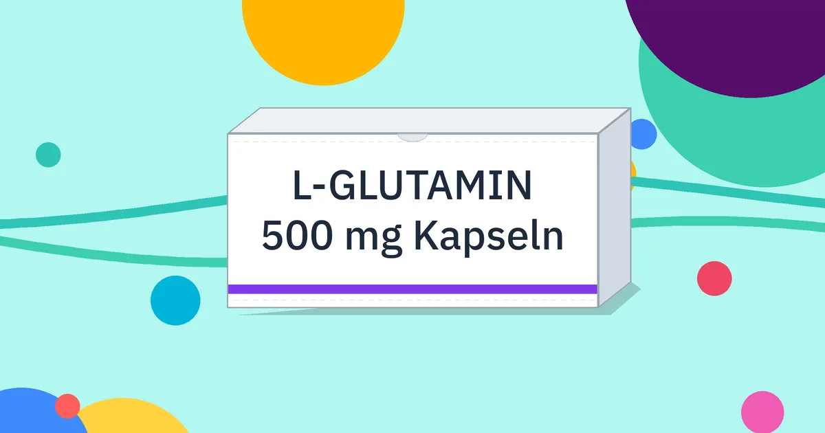 Symbolbild: Packung mit der Aufschrift L-GLUTAMIN 500 mg Kapseln (PZN 16831306) – Verfügbarkeit und Bezug in Apotheken in Frankfurt am Main
