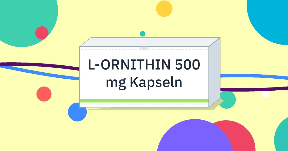 Symbolbild: Packung mit der Aufschrift L-ORNITHIN 500 mg Kapseln (PZN 09462676) – Verfügbarkeit und Bezug in Apotheken in Frankfurt am Main