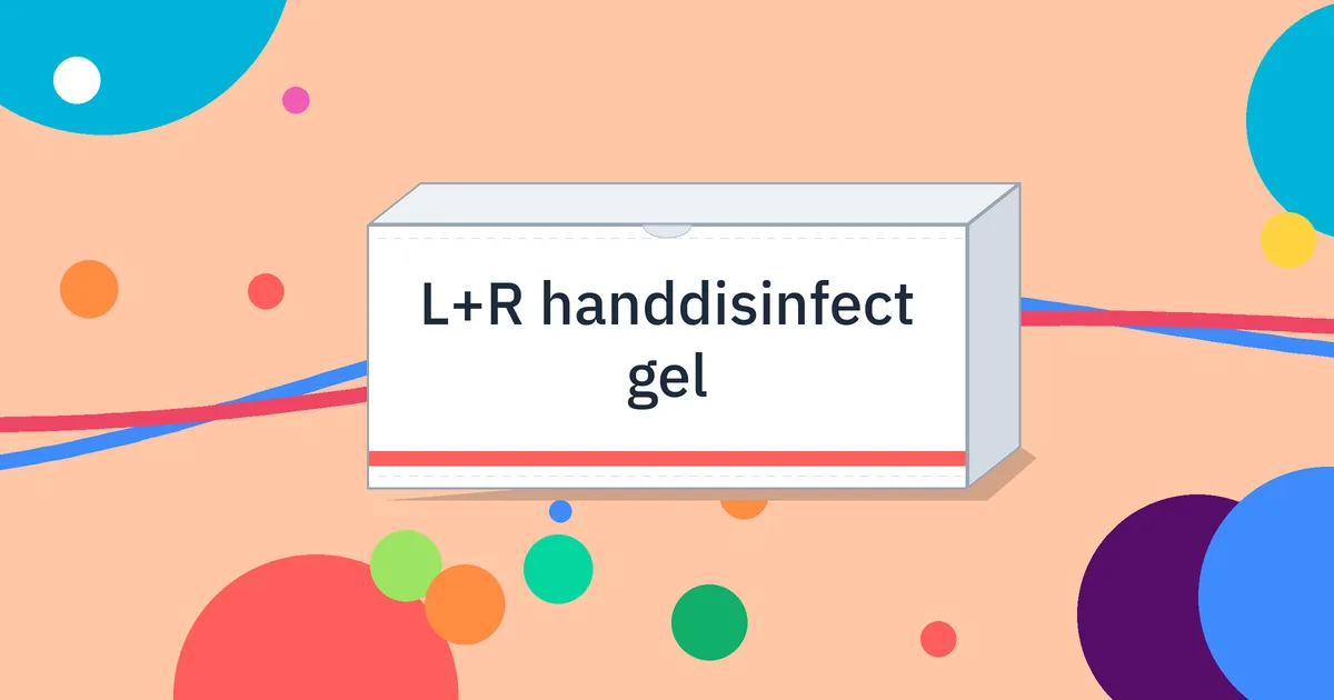 Symbolbild: Packung mit der Aufschrift L+R handdisinfect gel (PZN 12370618) – Verfügbarkeit und Bezug in Apotheken in Frankfurt am Main