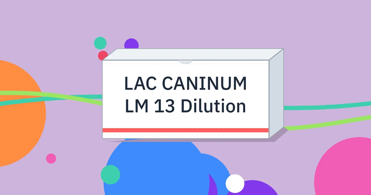 Symbolbild: Packung mit der Aufschrift LAC CANINUM LM 13 Dilution (PZN 12928931) – Verfügbarkeit und Bezug in Apotheken in Frankfurt am Main