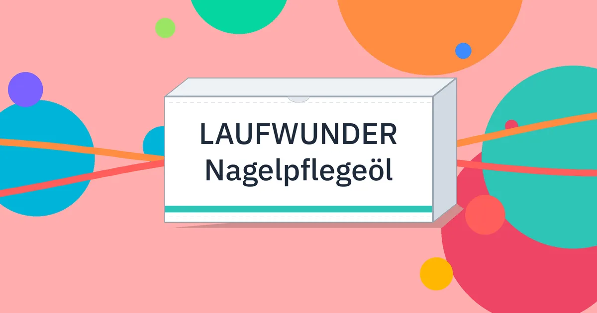 Symbolbild: Packung mit der Aufschrift LAUFWUNDER Nagelpflegeöl (PZN 18180698) – Verfügbarkeit und Bezug in Apotheken in Frankfurt am Main
