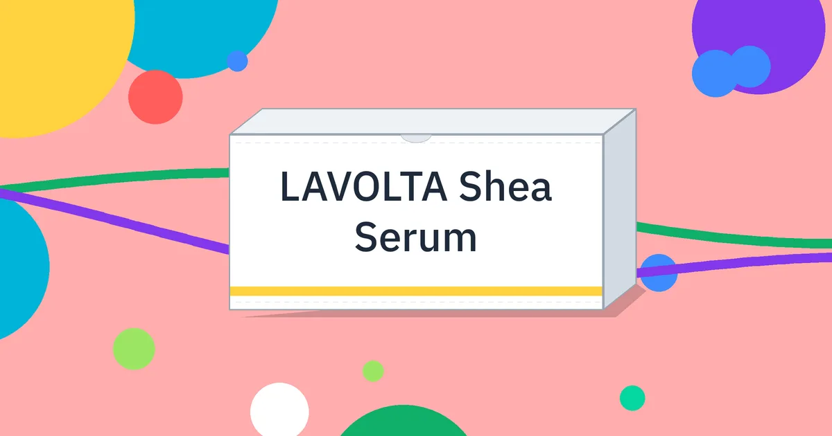 Symbolbild: Packung mit der Aufschrift LAVOLTA Shea Serum (PZN 15877513) – Verfügbarkeit und Bezug in Apotheken in Frankfurt am Main