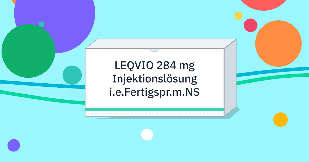 Symbolbild: Packung mit der Aufschrift LEQVIO 284 mg Injektionslösung i.e.Fertigspr.m.NS (PZN 19421299) – Verfügbarkeit und Bezug in Apotheken in Frankfurt am Main