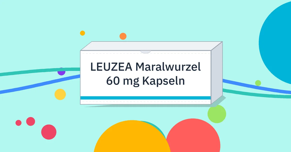 Symbolbild: Packung mit der Aufschrift LEUZEA Maralwurzel 60 mg Kapseln (PZN 18216143) – Verfügbarkeit und Bezug in Apotheken in Frankfurt am Main