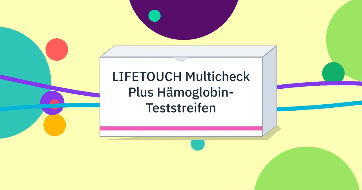 Symbolbild: Packung mit der Aufschrift LIFETOUCH Multicheck Plus Hämoglobin-Teststreifen (PZN 20644490) – Verfügbarkeit und Bezug in Apotheken in Frankfurt am Main