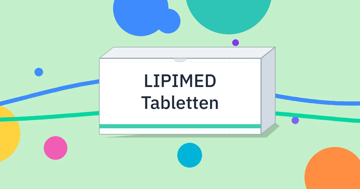 Symbolbild: Packung mit der Aufschrift LIPIMED Tabletten (PZN 08489118) – Verfügbarkeit und Bezug in Apotheken in Frankfurt am Main