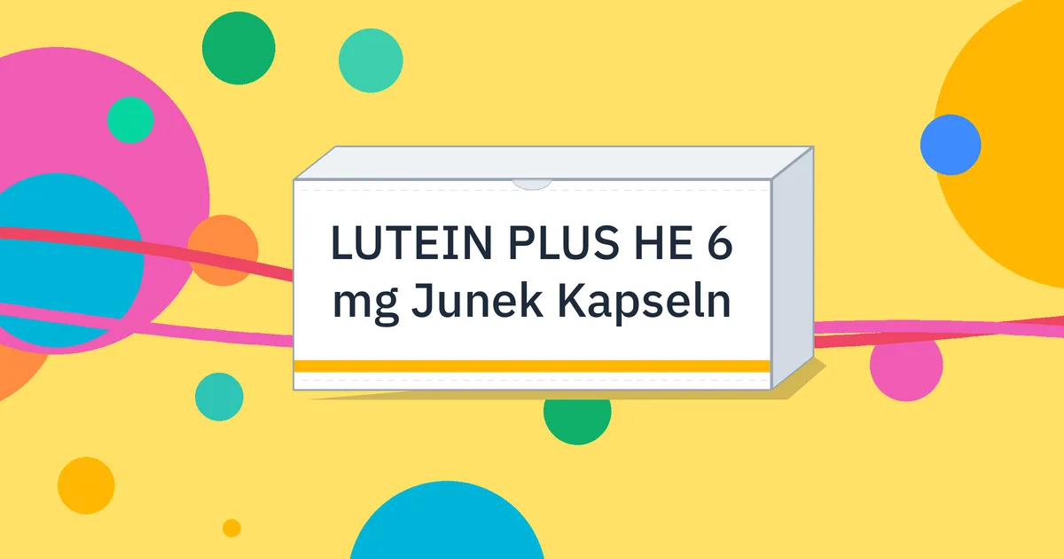 Symbolbild: Packung mit der Aufschrift LUTEIN PLUS HE 6 mg Junek Kapseln (PZN 00137472) – Verfügbarkeit und Bezug in Apotheken in Frankfurt am Main