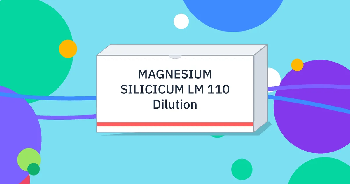 Symbolbild: Packung mit der Aufschrift MAGNESIUM SILICICUM LM 110 Dilution (PZN 12939952) – Verfügbarkeit und Bezug in Apotheken in Frankfurt am Main