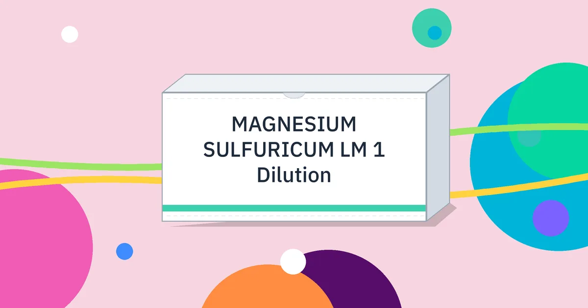 Symbolbild: Packung mit der Aufschrift MAGNESIUM SULFURICUM LM 1 Dilution (PZN 12939975) – Verfügbarkeit und Bezug in Apotheken in Frankfurt am Main