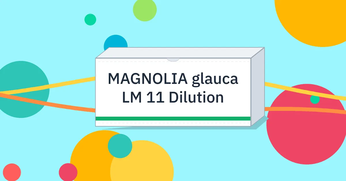 Symbolbild: Packung mit der Aufschrift MAGNOLIA glauca LM 11 Dilution (PZN 13539404) – Verfügbarkeit und Bezug in Apotheken in Frankfurt am Main