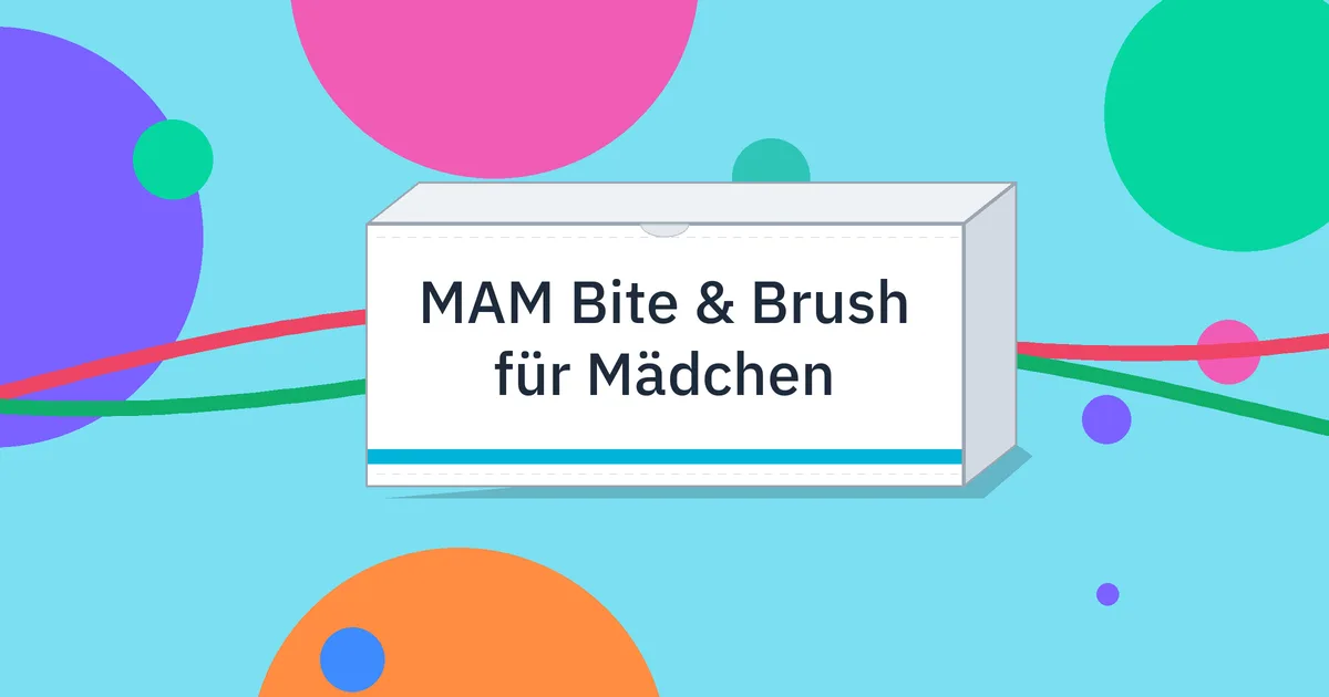 Symbolbild: Packung mit der Aufschrift MAM Bite & Brush für Mädchen (PZN 12671231) – Verfügbarkeit und Bezug in Apotheken in Frankfurt am Main