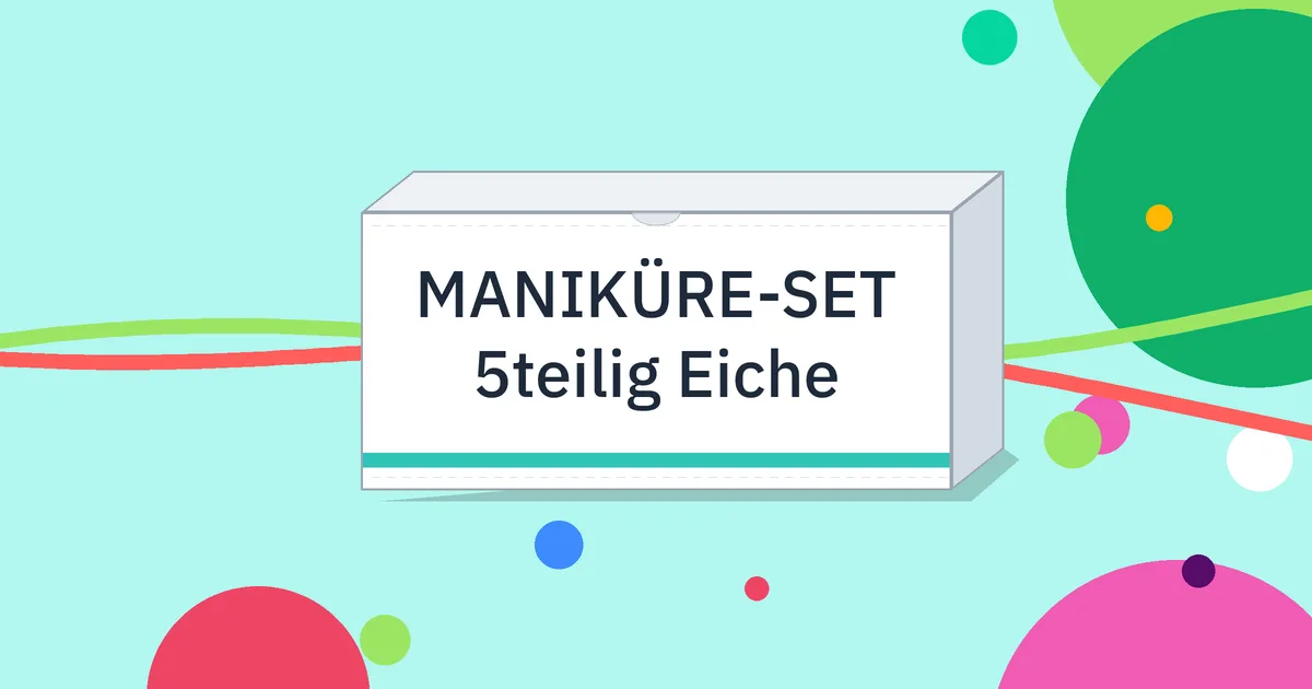 Symbolbild: Packung mit der Aufschrift MANIKÜRE-SET 5teilig Eiche (PZN 17289192) – Verfügbarkeit und Bezug in Apotheken in Frankfurt am Main