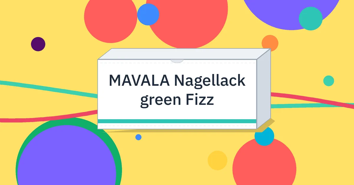Symbolbild: Packung mit der Aufschrift MAVALA Nagellack green Fizz (PZN 19146456) – Verfügbarkeit und Bezug in Apotheken in Frankfurt am Main