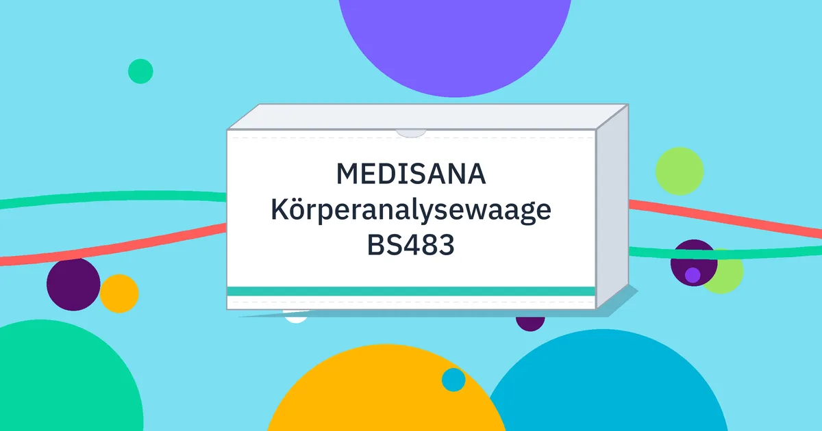 Symbolbild: Packung mit der Aufschrift MEDISANA Körperanalysewaage BS483 (PZN 20606130) – Verfügbarkeit und Bezug in Apotheken in Frankfurt am Main