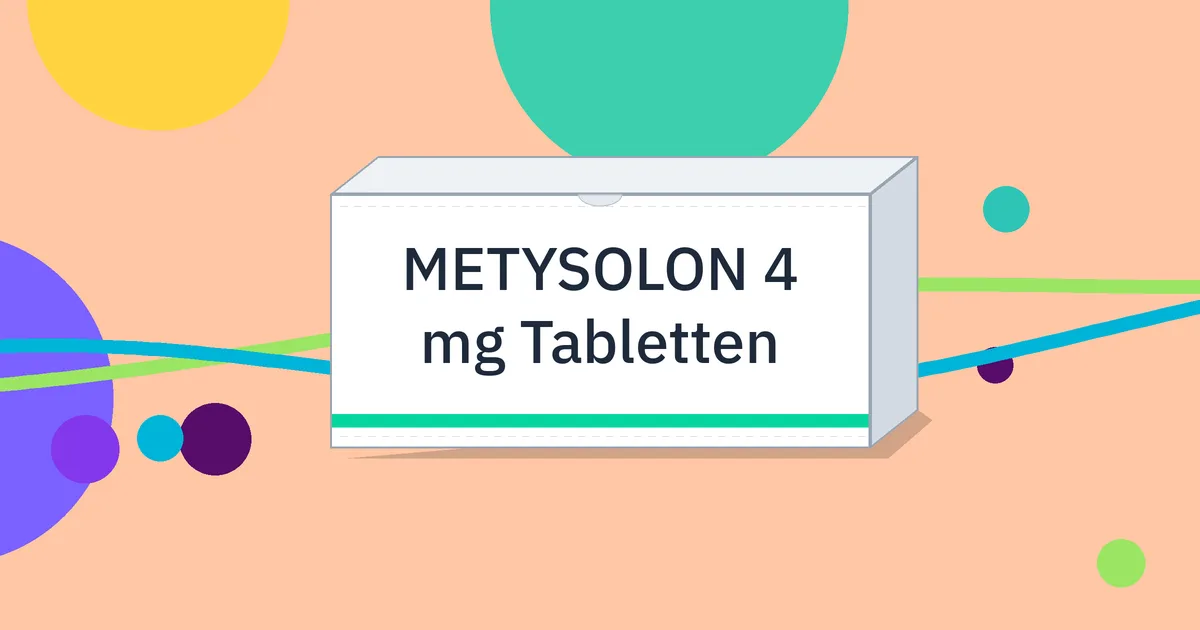 Symbolbild: Packung mit der Aufschrift METYSOLON 4 mg Tabletten (PZN 20371572) – Verfügbarkeit und Bezug in Apotheken in Frankfurt am Main