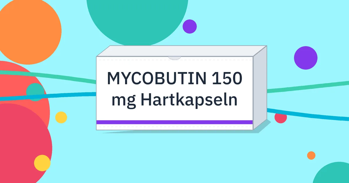Symbolbild: Packung mit der Aufschrift MYCOBUTIN 150 mg Hartkapseln (PZN 08669665) – Verfügbarkeit und Bezug in Apotheken in Frankfurt am Main