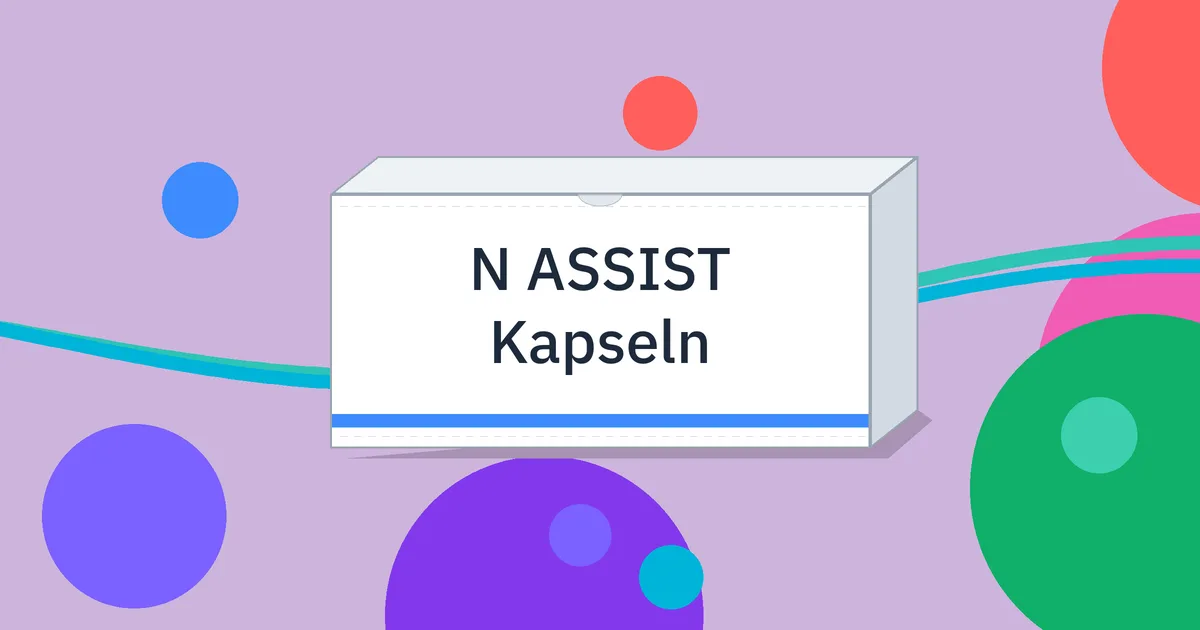 Symbolbild: Packung mit der Aufschrift N ASSIST Kapseln (PZN 11617347) – Verfügbarkeit und Bezug in Apotheken in Frankfurt am Main