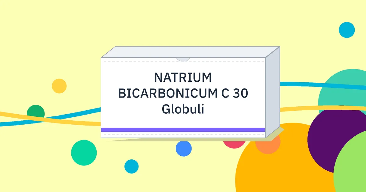 Symbolbild: Packung mit der Aufschrift NATRIUM BICARBONICUM C 30 Globuli (PZN 16692715) – Verfügbarkeit und Bezug in Apotheken in Frankfurt am Main