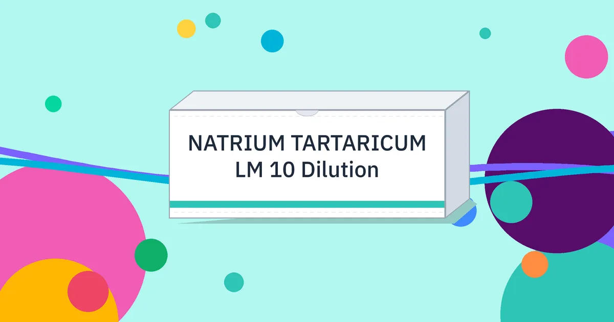 Symbolbild: Packung mit der Aufschrift NATRIUM TARTARICUM LM 10 Dilution (PZN 12967670) – Verfügbarkeit und Bezug in Apotheken in Frankfurt am Main