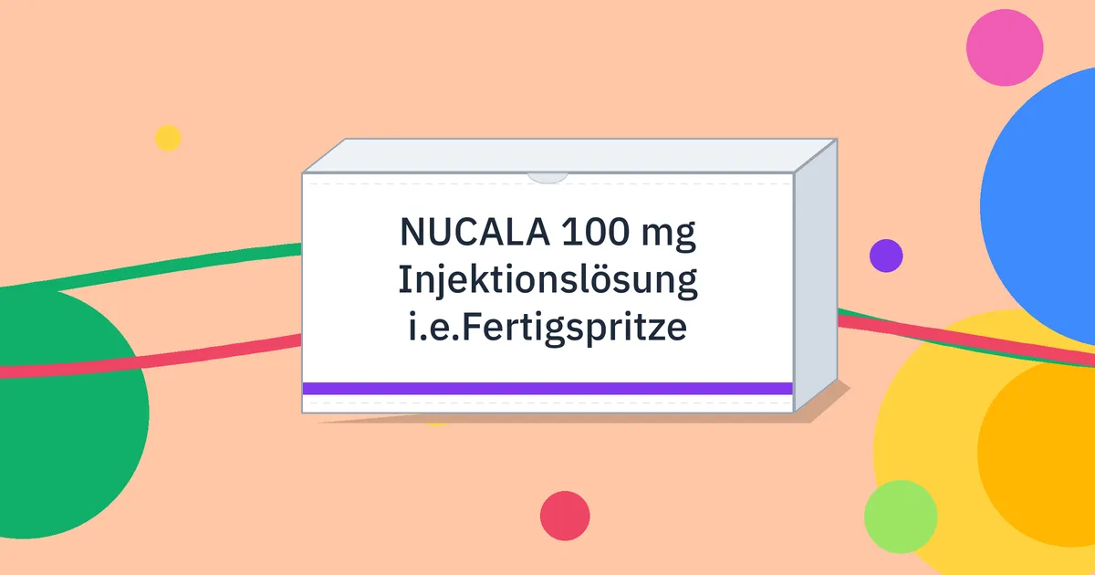 Symbolbild: Packung mit der Aufschrift NUCALA 100 mg Injektionslösung i.e.Fertigspritze (PZN 16395271) – Verfügbarkeit und Bezug in Apotheken in Frankfurt am Main