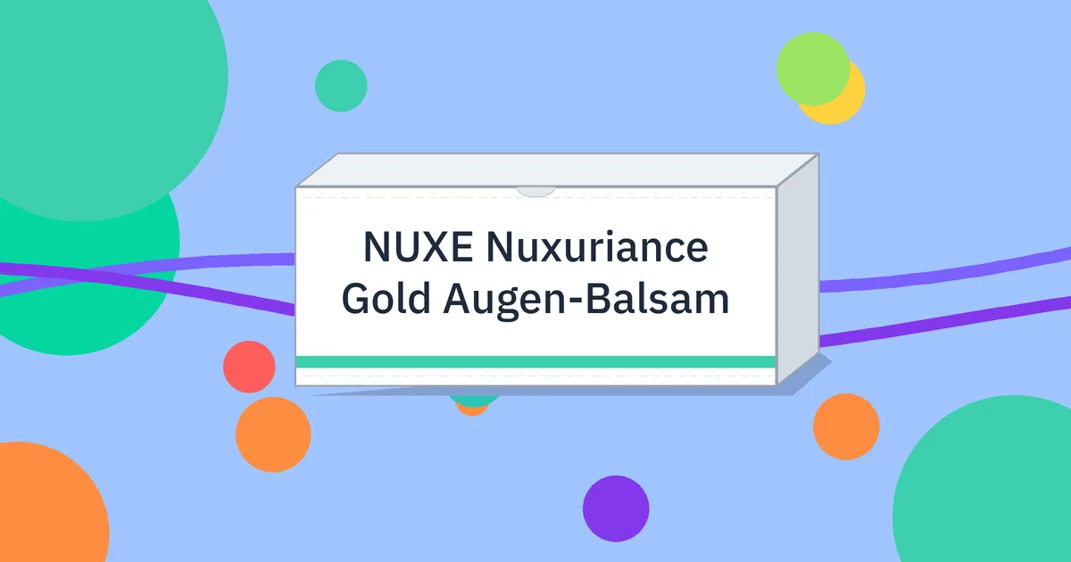 Symbolbild: Packung mit der Aufschrift NUXE Nuxuriance Gold Augen-Balsam (PZN 15231455) – Verfügbarkeit und Bezug in Apotheken in Frankfurt am Main