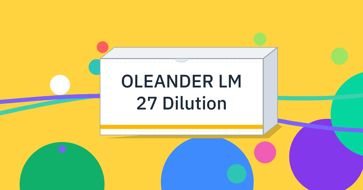 Symbolbild: Packung mit der Aufschrift OLEANDER LM 27 Dilution (PZN 12971393) – Verfügbarkeit und Bezug in Apotheken in Frankfurt am Main
