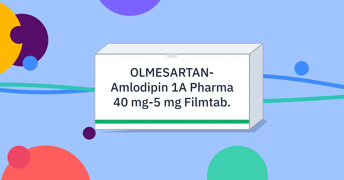 Symbolbild: Packung mit der Aufschrift OLMESARTAN-Amlodipin 1A Pharma 40 mg-5 mg Filmtab. (PZN 13984630) – Verfügbarkeit und Bezug in Apotheken in Frankfurt am Main