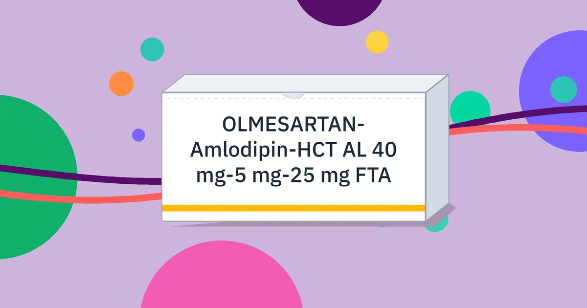 Symbolbild: Packung mit der Aufschrift OLMESARTAN-Amlodipin-HCT AL 40 mg-5 mg-25 mg FTA (PZN 16736163) – Verfügbarkeit und Bezug in Apotheken in Frankfurt am Main