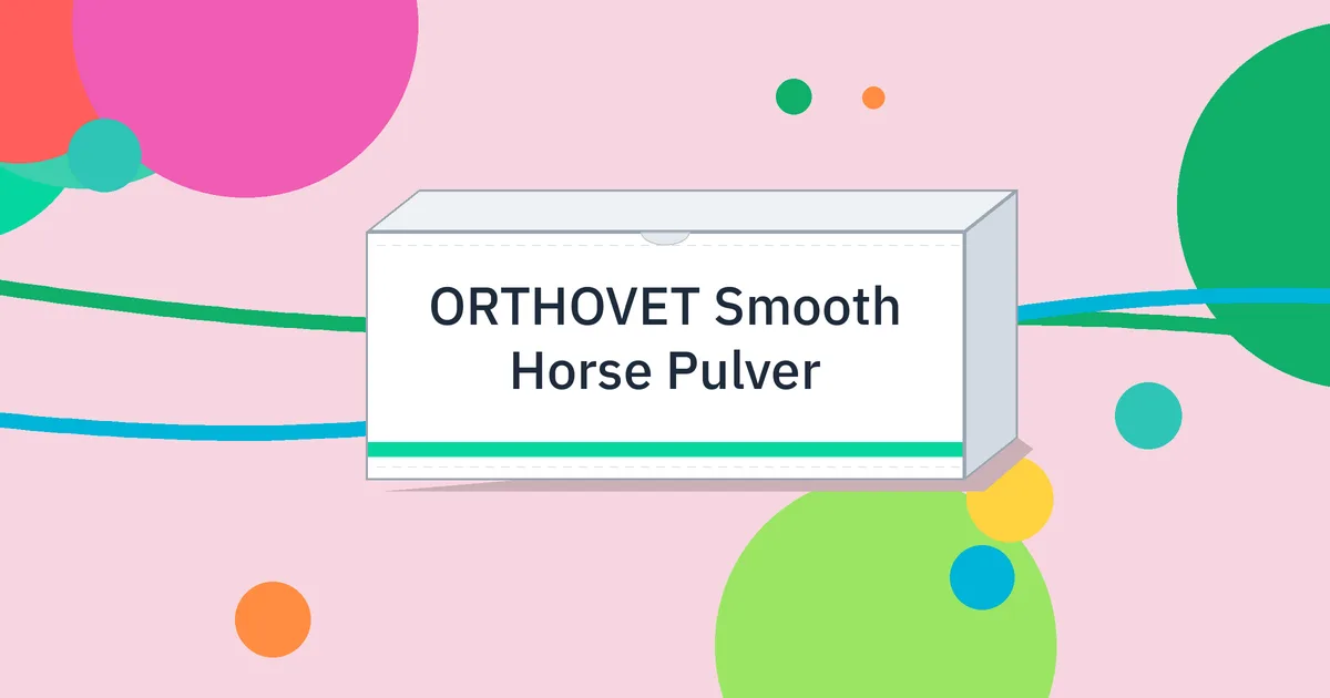 Symbolbild: Packung mit der Aufschrift ORTHOVET Smooth Horse Pulver (PZN 14320464) – Verfügbarkeit und Bezug in Apotheken in Frankfurt am Main
