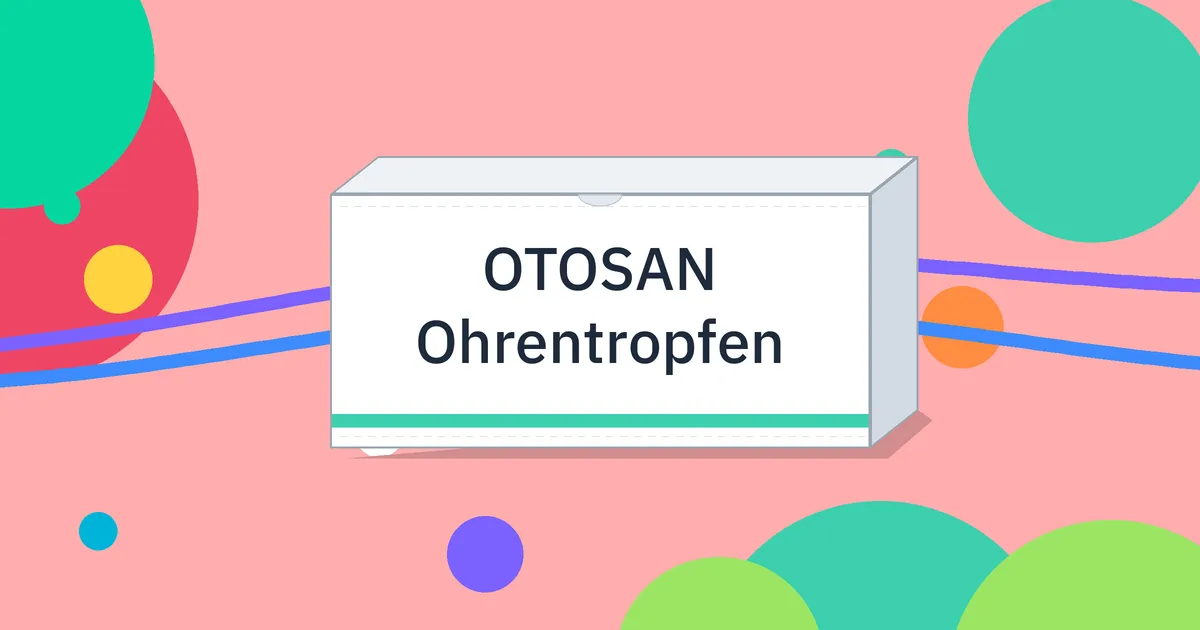 Symbolbild: Packung mit der Aufschrift OTOSAN Ohrentropfen (PZN 10836001) – Verfügbarkeit und Bezug in Apotheken in Frankfurt am Main