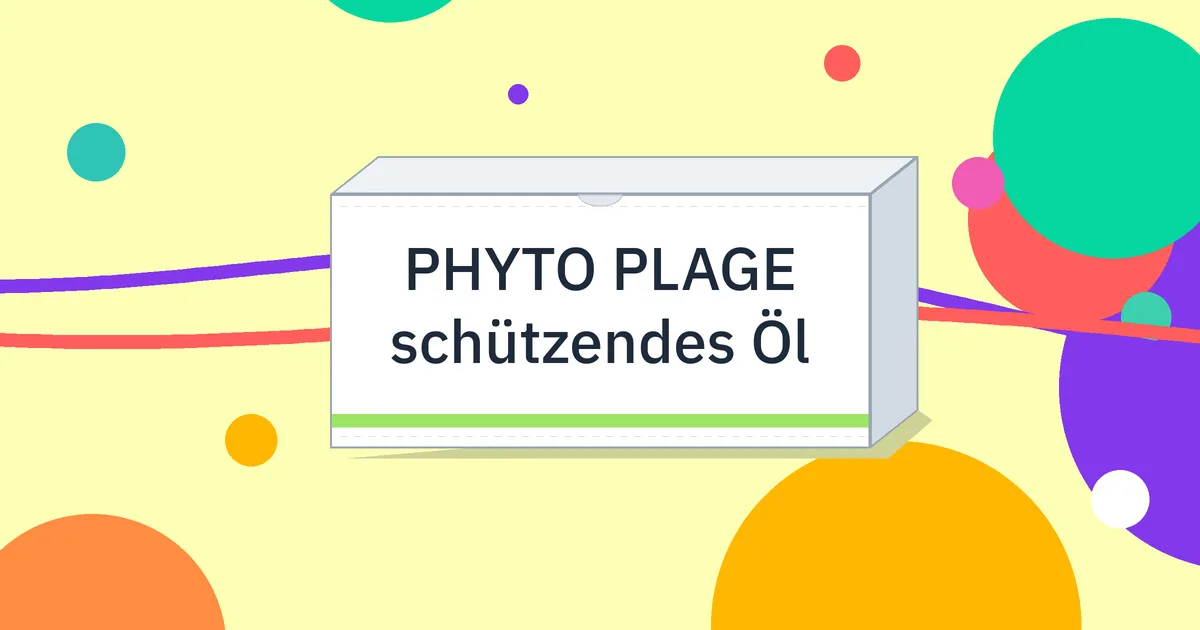 Symbolbild: Packung mit der Aufschrift PHYTO PLAGE schützendes Öl (PZN 20415335) – Verfügbarkeit und Bezug in Apotheken in Frankfurt am Main
