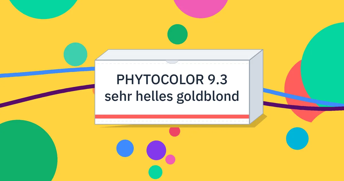 Symbolbild: Packung mit der Aufschrift PHYTOCOLOR 9.3 sehr helles goldblond (PZN 16853087) – Verfügbarkeit und Bezug in Apotheken in Frankfurt am Main
