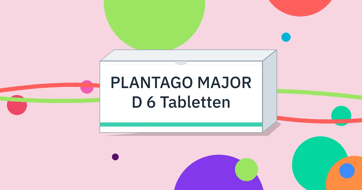 Symbolbild: Packung mit der Aufschrift PLANTAGO MAJOR D 6 Tabletten (PZN 07177517) – Verfügbarkeit und Bezug in Apotheken in Frankfurt am Main