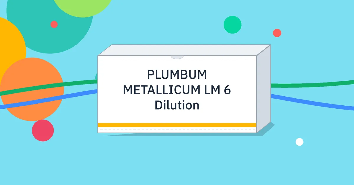 Symbolbild: Packung mit der Aufschrift PLUMBUM METALLICUM LM 6 Dilution (PZN 02603352) – Verfügbarkeit und Bezug in Apotheken in Frankfurt am Main