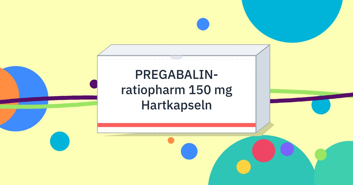 Symbolbild: Packung mit der Aufschrift PREGABALIN-ratiopharm 150 mg Hartkapseln (PZN 10328902) – Verfügbarkeit und Bezug in Apotheken in Frankfurt am Main