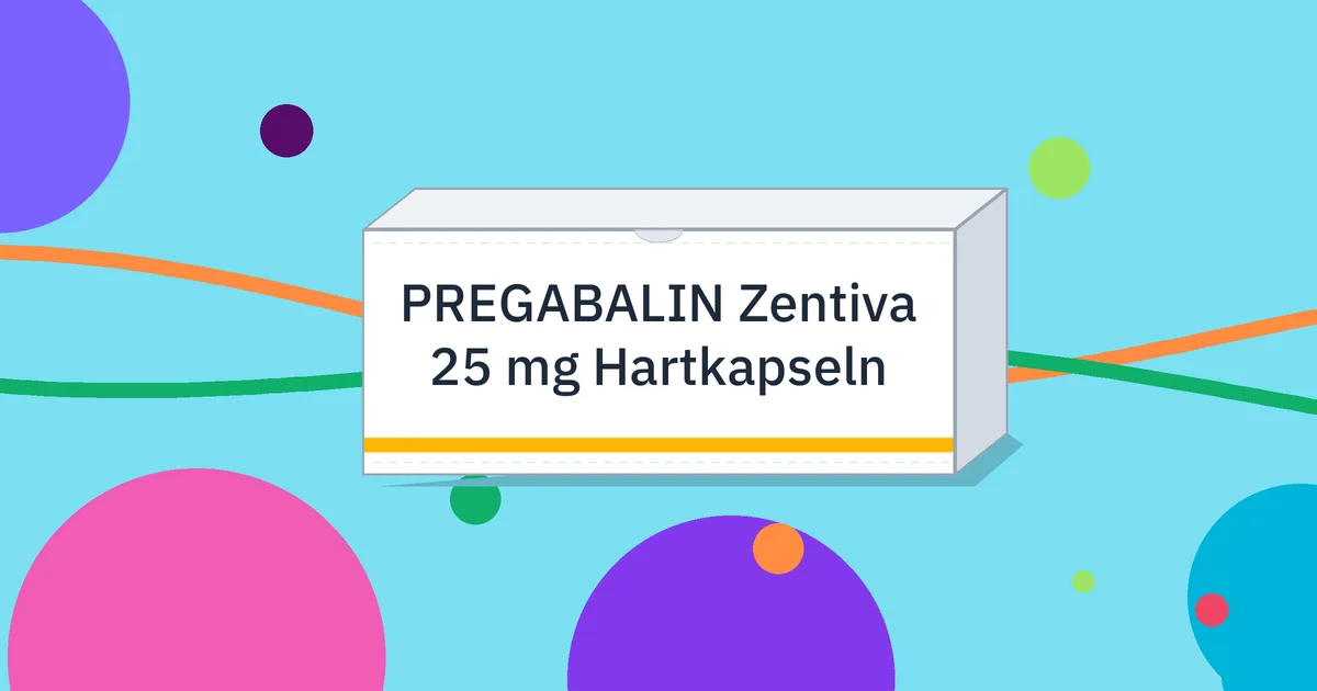 Symbolbild: Packung mit der Aufschrift PREGABALIN Zentiva 25 mg Hartkapseln (PZN 16321108) – Verfügbarkeit und Bezug in Apotheken in Frankfurt am Main
